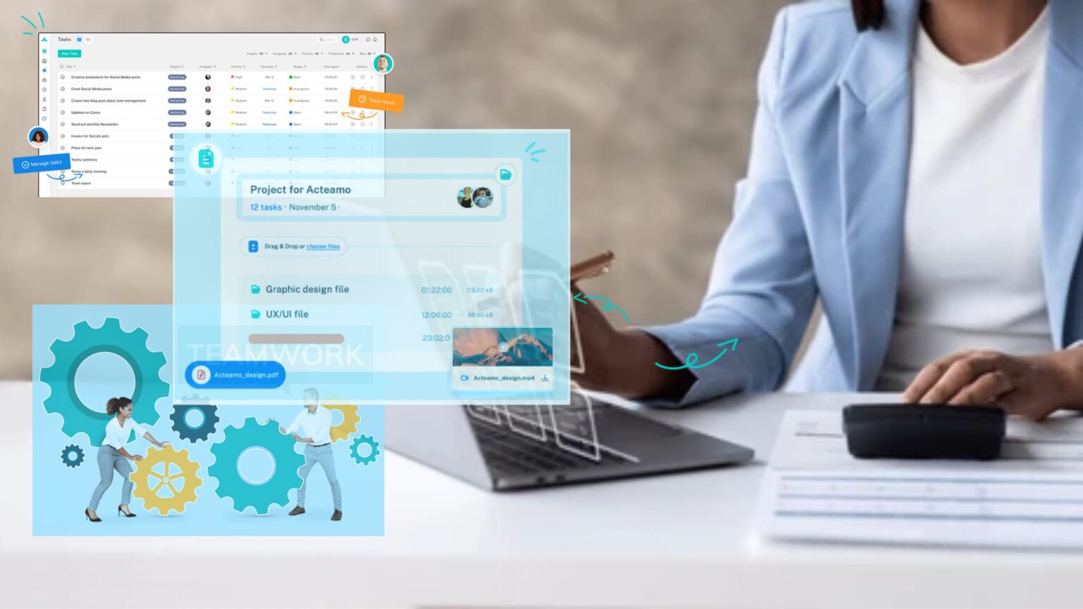 Task Management for Personal use | App to track work hours